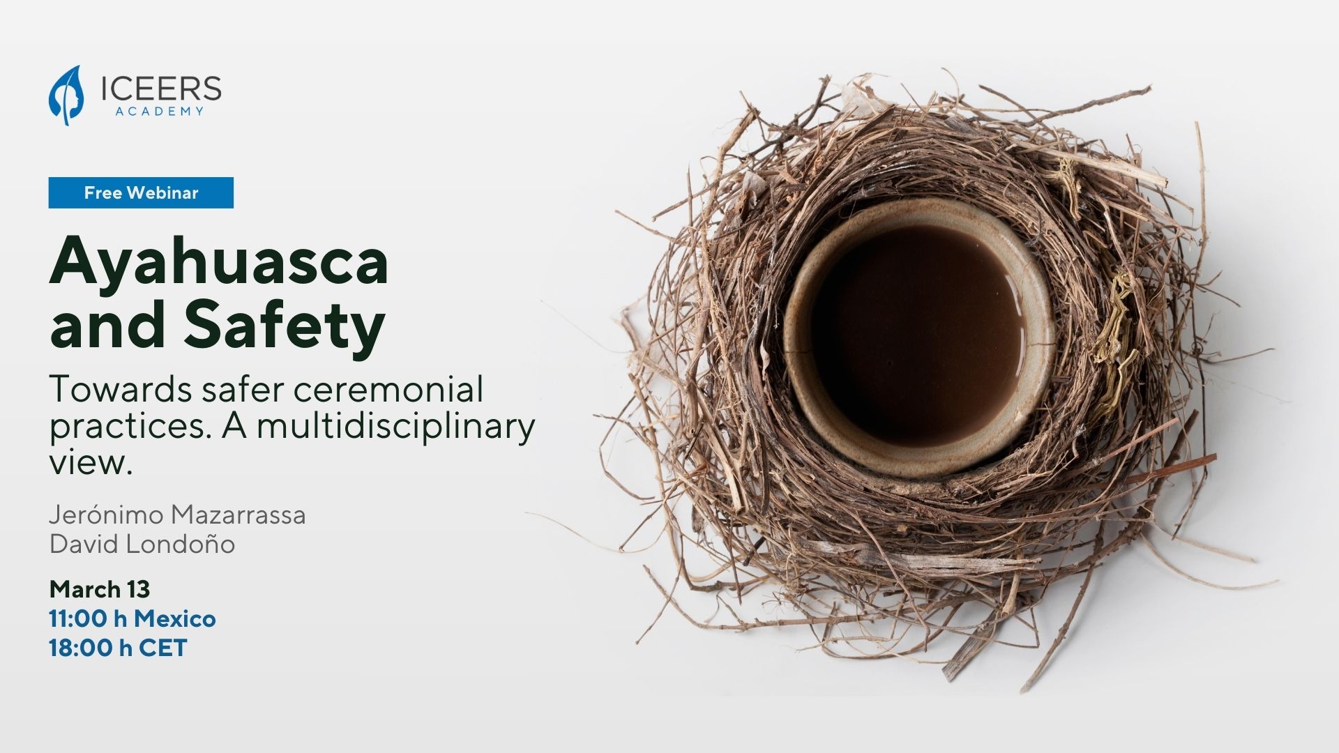 Webinar on Ayahuasca and Safety | ICEERS
